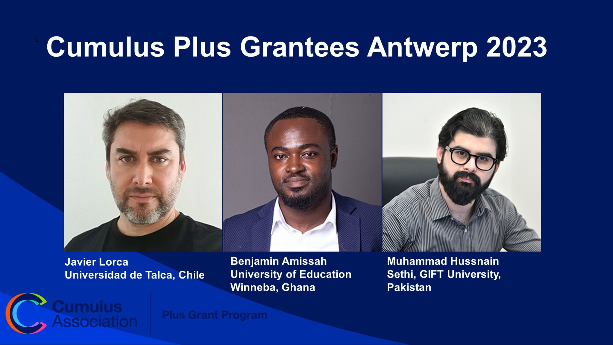 Cumulus Plus Grant Program brings three academics to Cumulus Antwerp ...